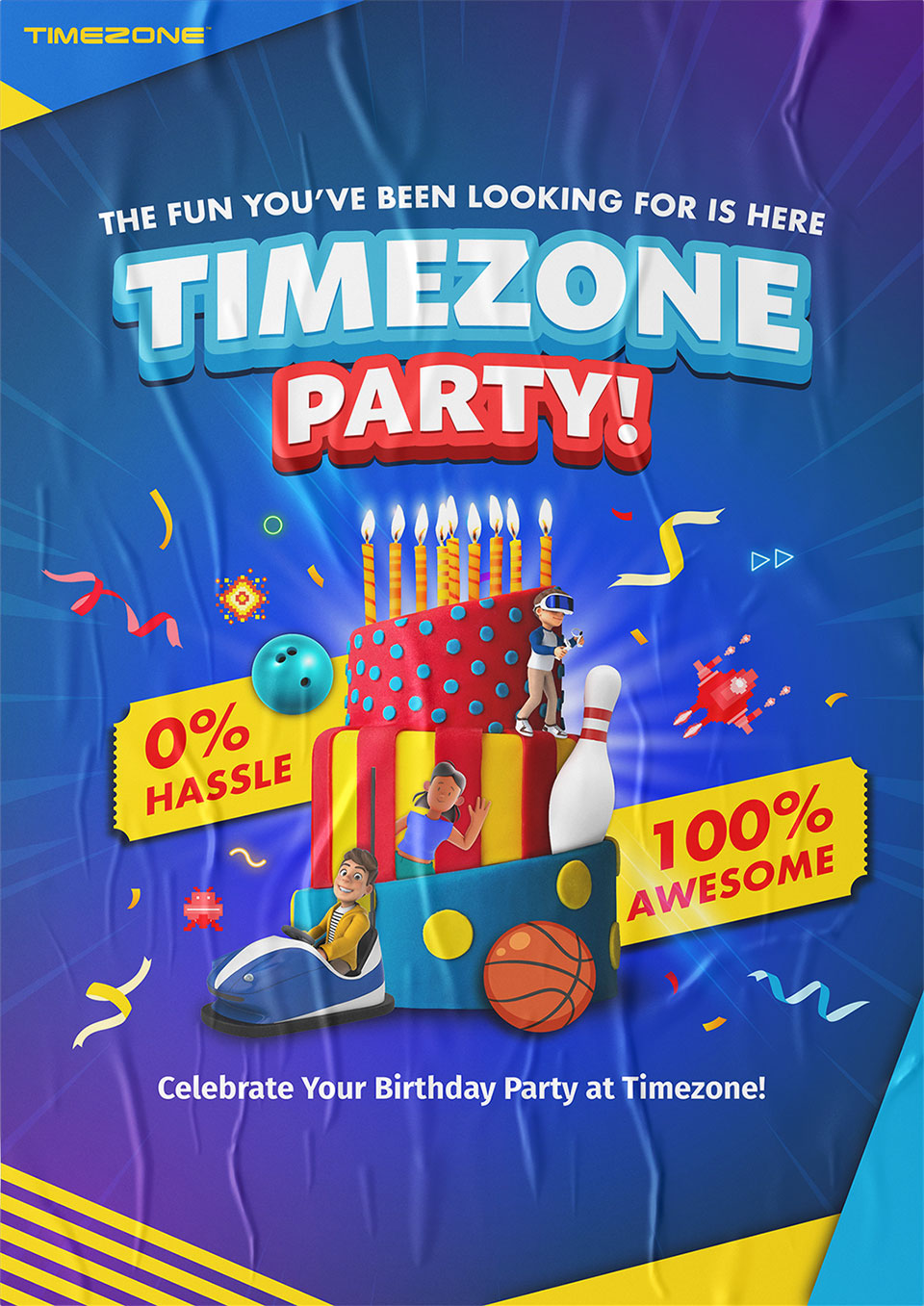 Timezone Birthday Party Package - BDSA